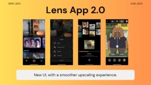 Nero lens 2.0 is available on your phone. AI Photo Enhancer