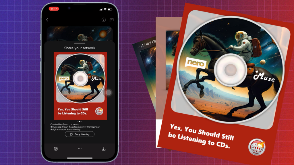 AI CD Cover Generator-Nero Burning ROM & Nero Muse, Art of CD