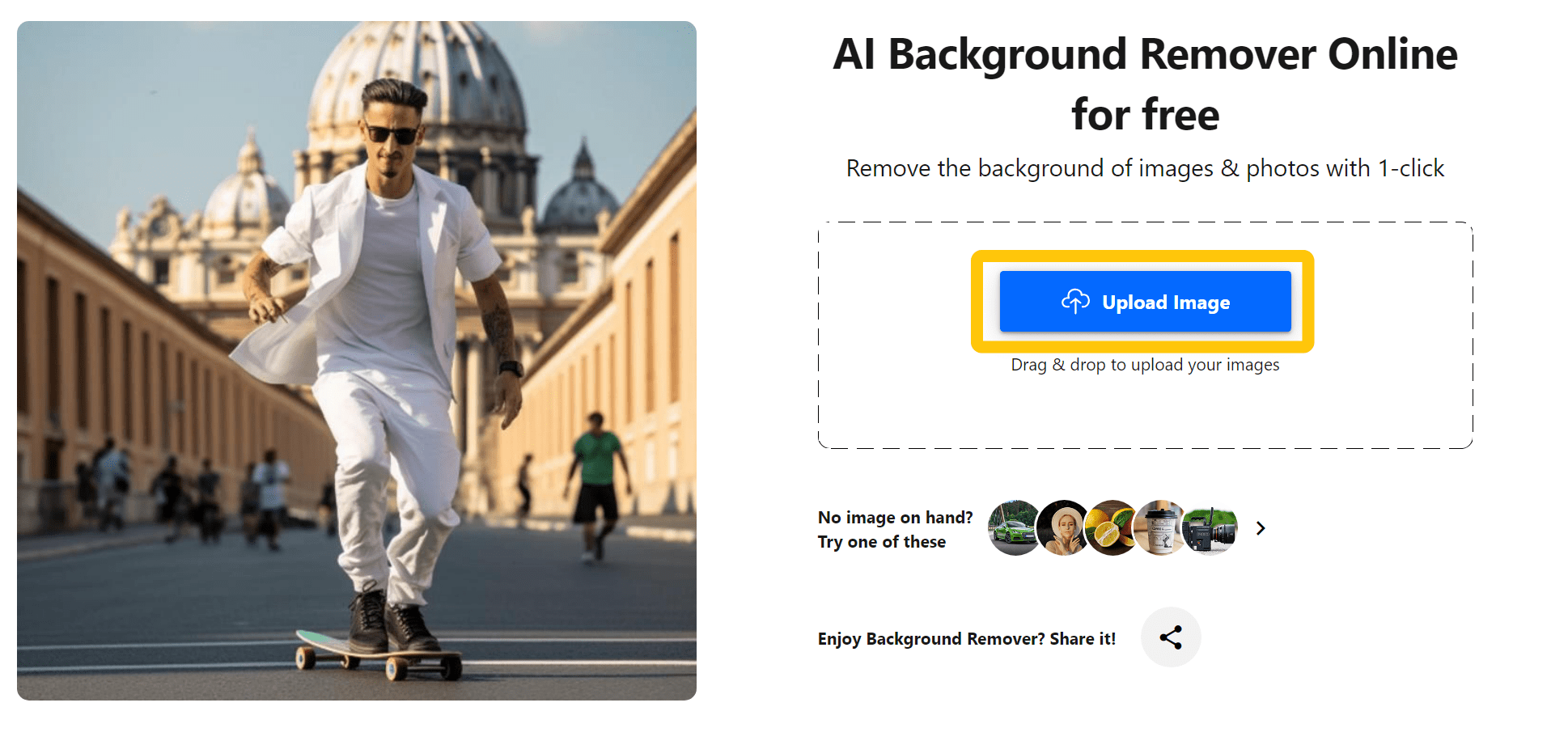 Add a White Background to Photos for Free, AI Online in 1 Click