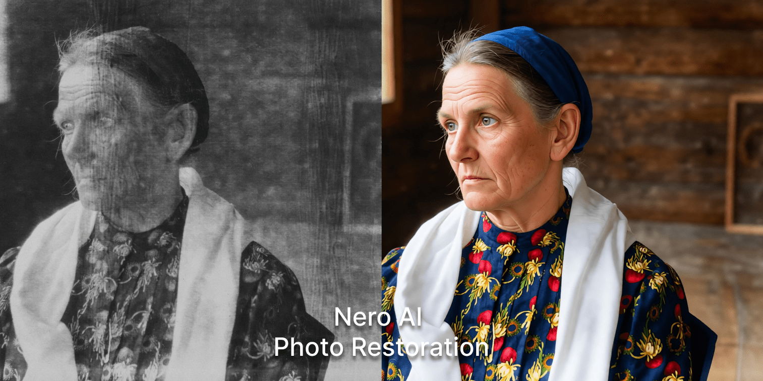 AI Photo Restoration Update–Fix Damaged & Old Photos | Nero AI